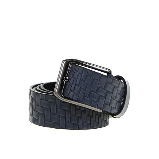 Factory Gray Men's Leather Knitted Belt FRK 106