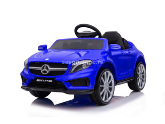 Mercedes GLA 45 AMG Licencirani auto za decu na akumulator sa kožnim sedištem i mekim gumama - Plavi