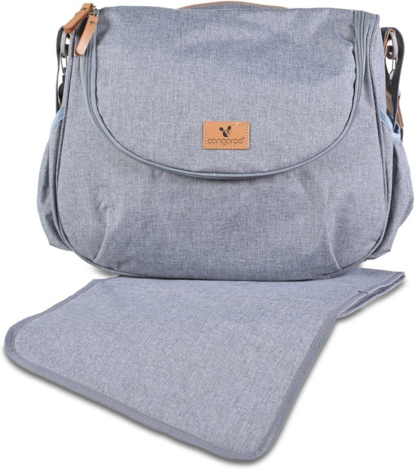 Torba ranac za mame NAOMI, Cangaroo, Grey