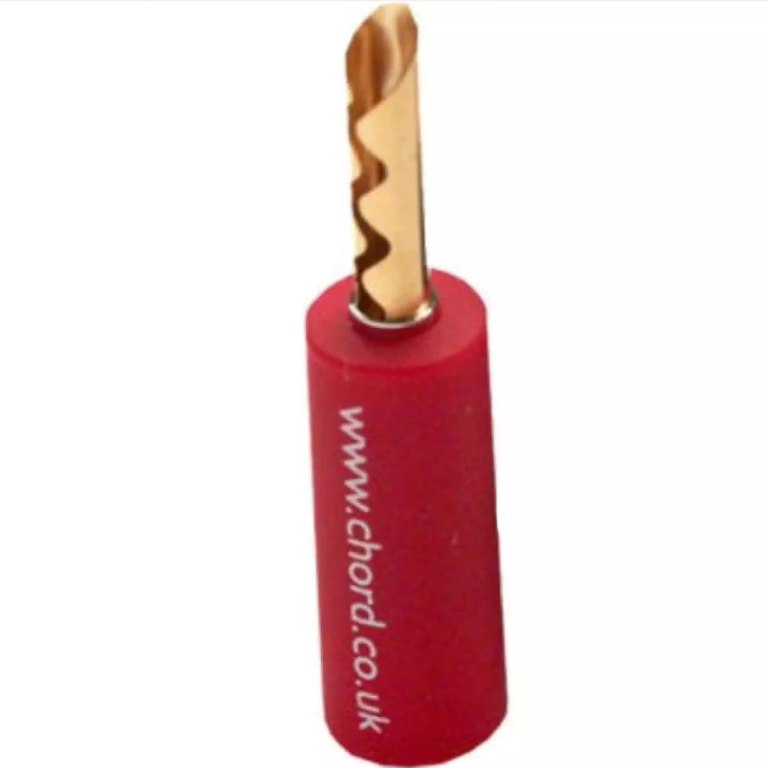 Chord Banana Plug - Screw Type, Red