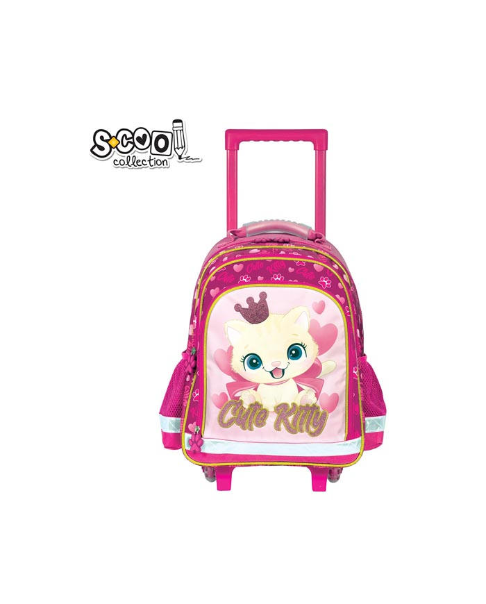 RANAC CUTE KITTY RED TROLLEY Nbk