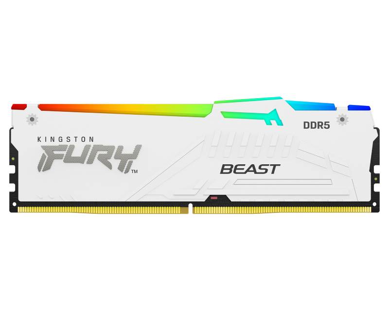 KINGSTON DIMM DDR5 64GB (2x32GB kit) 5200MT/s KF552C36BWEK2-64 Fury Beast White Expo