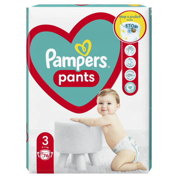 Pampers pants pelene GP 3 midi 6-11kg 76kom