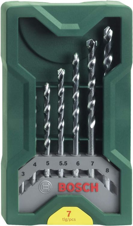 Bosch 7-delni Mini X-Line set burgija za kamen (2607019581)