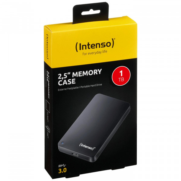 (Intenso) Eksterni Hard Disk 2.5'', kapacitet 1TB, USB 3.0, crna - HDD3.0-1TB/Memory Case