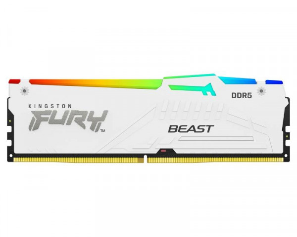 KINGSTON DIMM DDR5 64GB (2x32GB kit) 5200MTs KF552C36BWEK2-64 Fury Beast White Expo