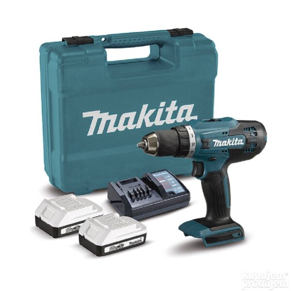 Makita Akumulatorska bušilica 18V, 13mm, 2sp