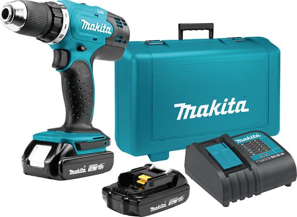 Makita Akumulatorska bušilica 18V, 13mm, 2st