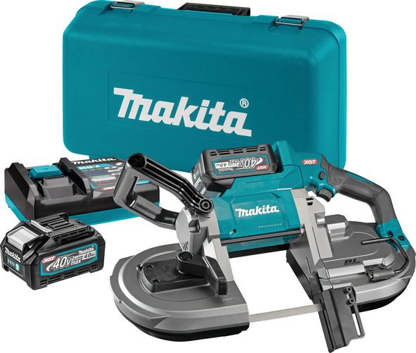 Makita Akumulatorska prenosiva tračna testera 40V KSGT, 127mm