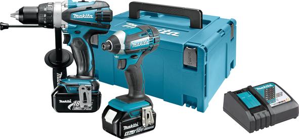 Makita Set LKST-DHP458, DTD152, DC18RC, BL1850Bk2, M3