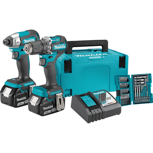 Makita Set LKST-DTD157,DDF487,BL1830Bk2,DC18RC,B-57015,Mak