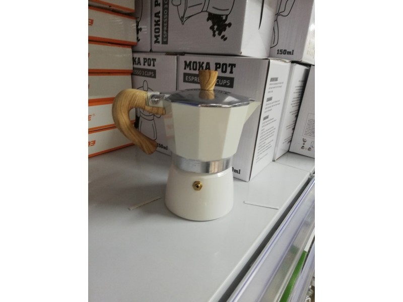 MOKA POT -Espresso Pot -Lonce za Kafu - LUX BELA BOJA