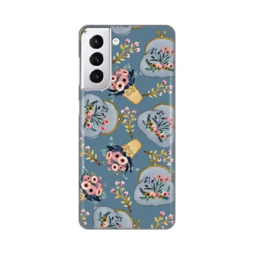 Silikonska futrola - maska print za Samsung G991 Galaxy S21 Retro Blue