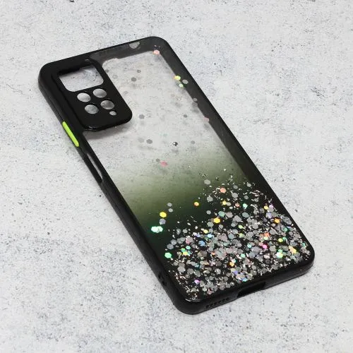 Futrola - maska Frame Glitter za Xiaomi Redmi Note 11 Pro 4G/5G/Note 12 Pro 4G crna