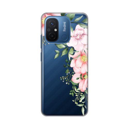 Silikonska futrola - maska print Skin za Xiaomi Redmi 12C Gentle Rose Pattern