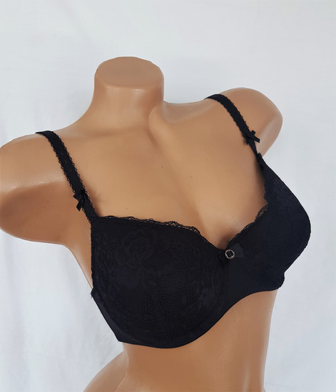 HUNKEMOLLER Black Lace ★ čipkani brus 75 D