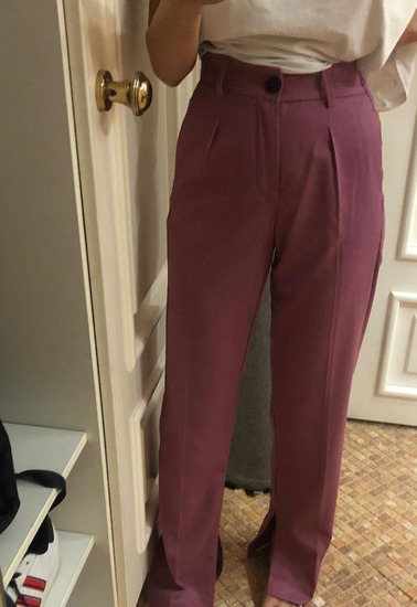 Ljubičaste Bershka pantalone