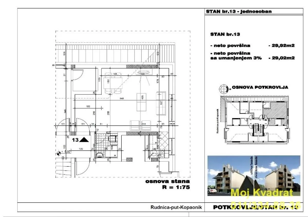 Prodaja, jednosoban stan, 30m2, Kopaonik