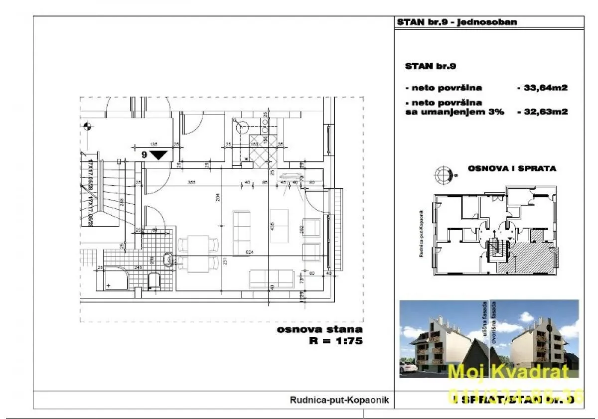 Prodaja, jednosoban stan, 34m2, Kopaonik