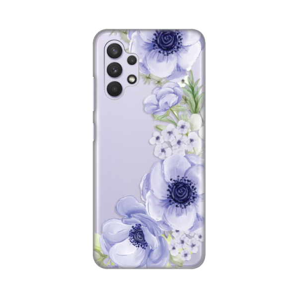 Samsung A32 silikonska futrola Print Blue roses