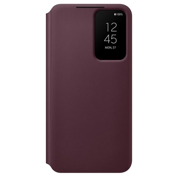 Samsung S22 Plus Originalna Clear View futrola (Burgundy)