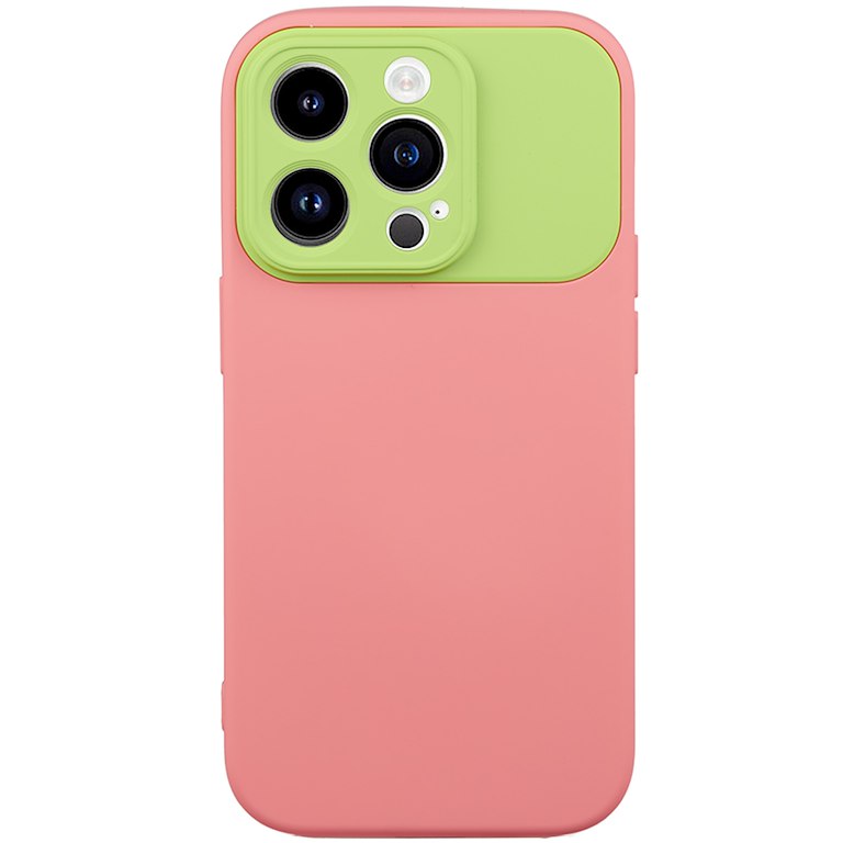 TPU MATTE DUO For IPhone 14 Pro (6.1") Roze-Zelena