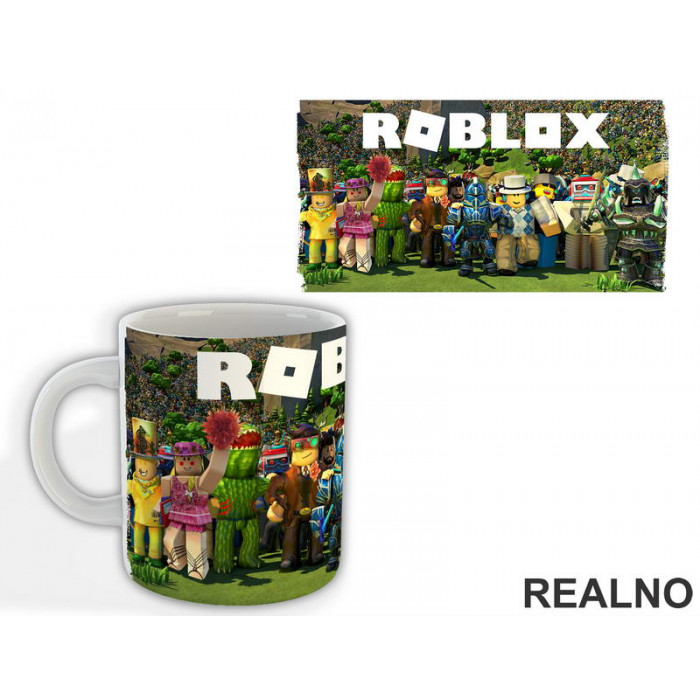 CHARACTERS - GREEN - GROUP - ROBLOX - ŠOLJA