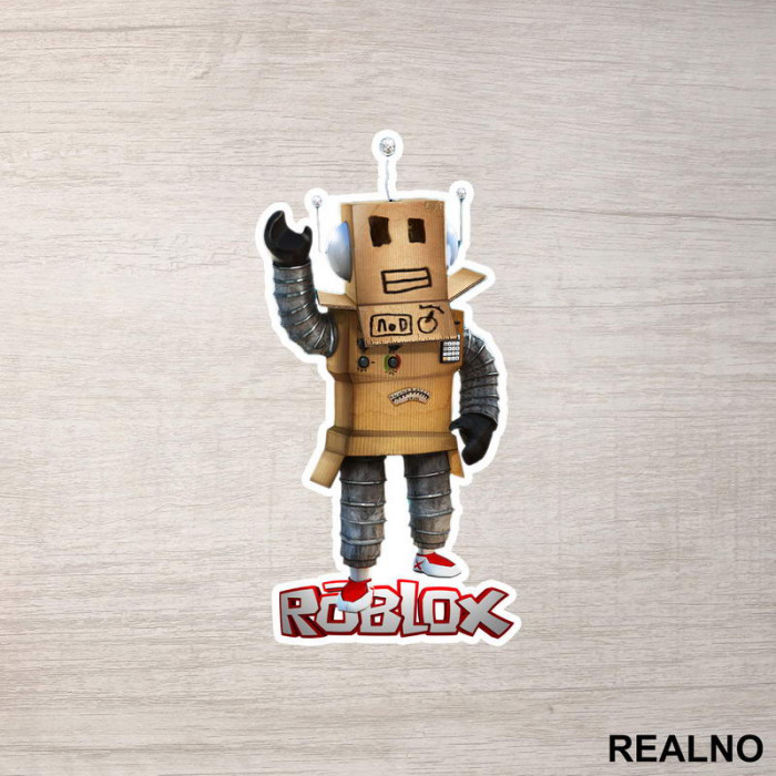 MR ROBOT - WAVING - ROBLOX - NALEPNICA