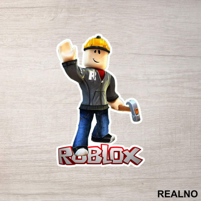 THE REPAIR MAN - WAVING - ROBLOX - NALEPNICA