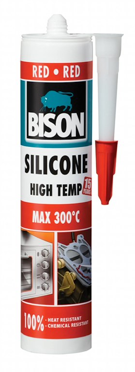 BISON Silikon Silicone High Temperature Red 280 ml 144245