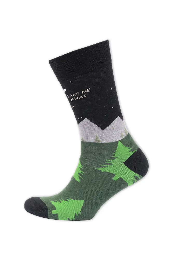 SF muške klasične čarape Happy Aliens