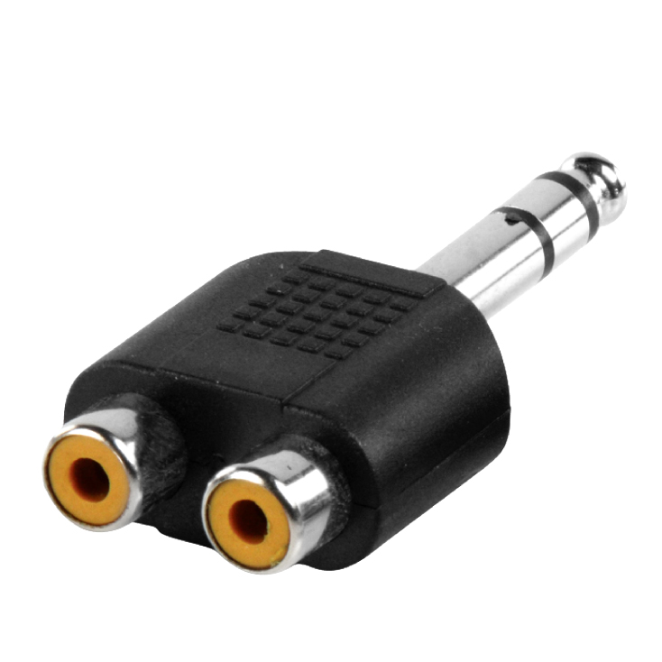 ADAPTER 6.3mm-RCAx2