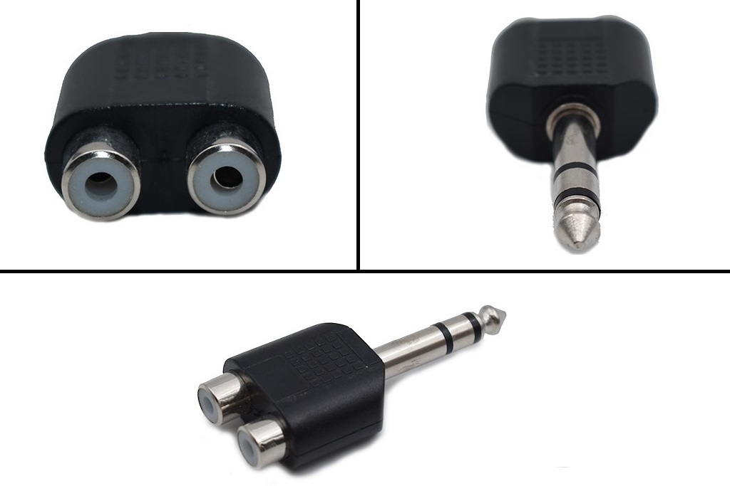 ADAPTER RCAx2-6.3mm