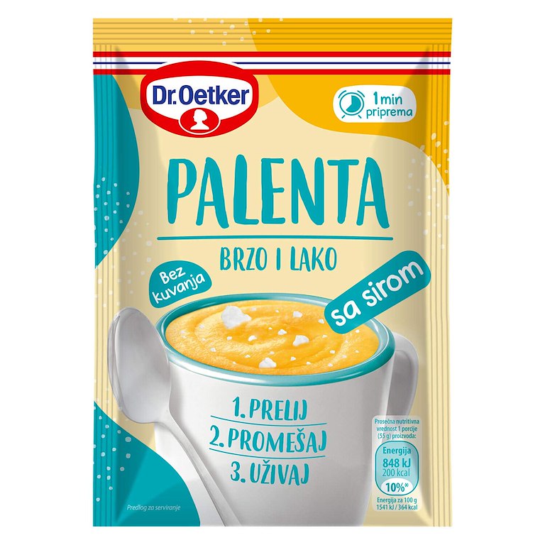 Dr.Oetker palenta instant sa sirom 55g dr.oetker