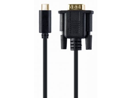 GEMBIRD A-CM-VGAM-01 Gembird USB-C to VGA-M adapter, 2 m, black, blister