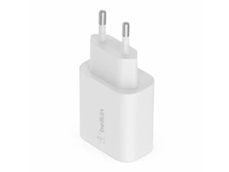 BELKIN BOOST CHARGE 25W PD PPS WALL CHARGER UNIVERSAL – WHITE
