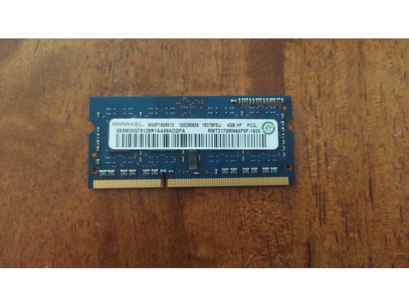 Ram memorija DDR3 Ramaxel 4GB , 1600Mhz , PC3L