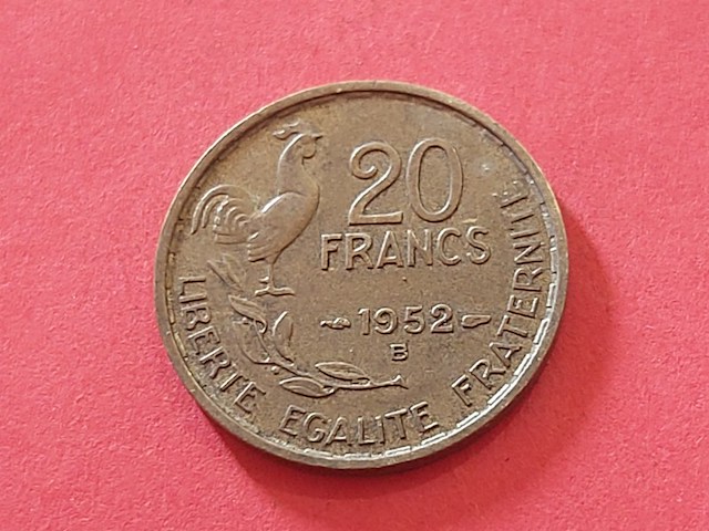 Francuska  - 20 francs 1952 god