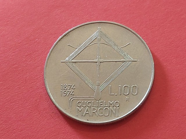 Italija  - 100 lira 1974 god Marconi