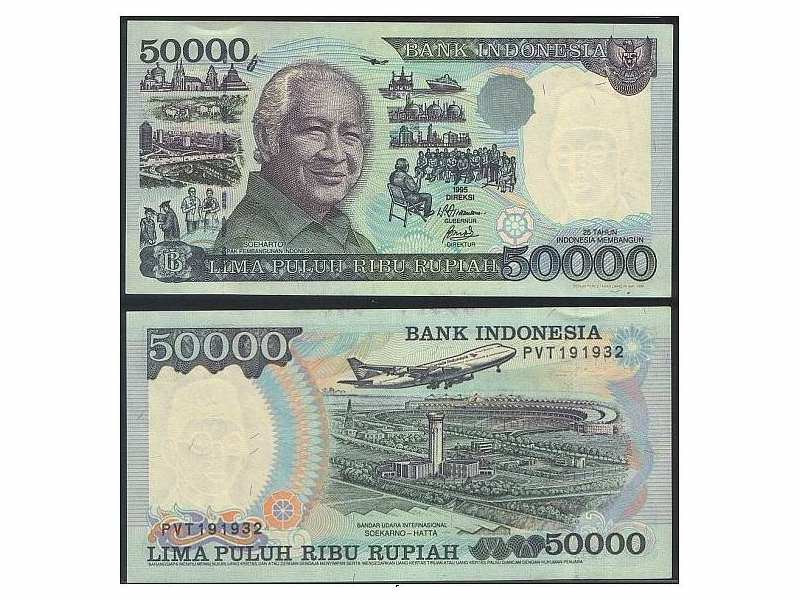 Indonezija INDONESIA 50.000 Rupiah 1998 UNC, P-136
