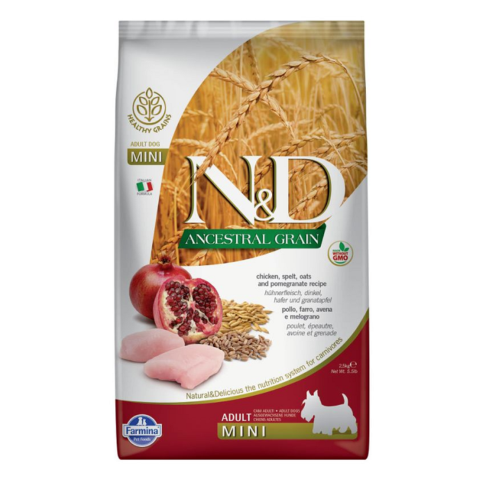 Farmina N&D granule za štence nižih rasa, piletina i nar 2.5kg