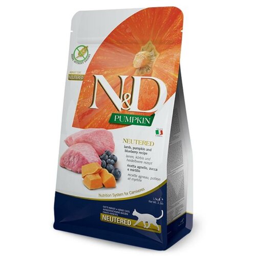 Farmina N&D hrana za sterilisane mačke, jagnjetina i borovnica 1.5kg