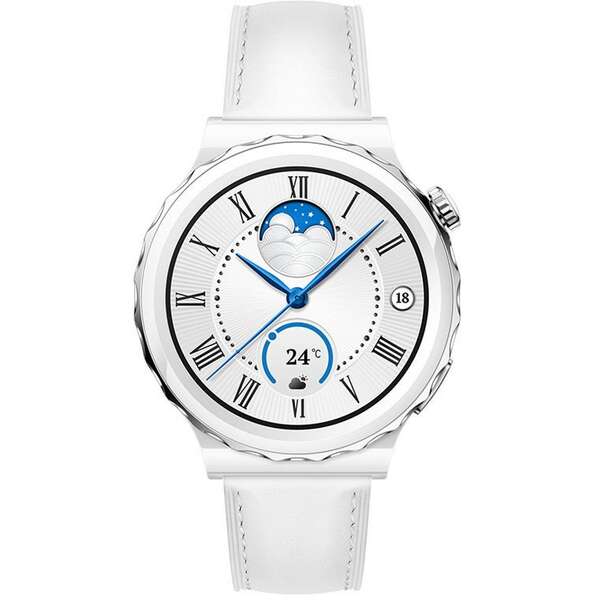 HUAWEI WATCH GT3 Pro 43mm White Leather Strap