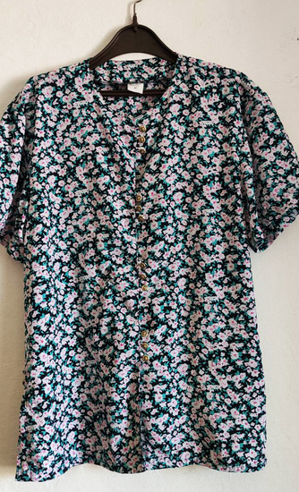 Vintage cvetna bluza Prvi maj Pirot vel.M/L