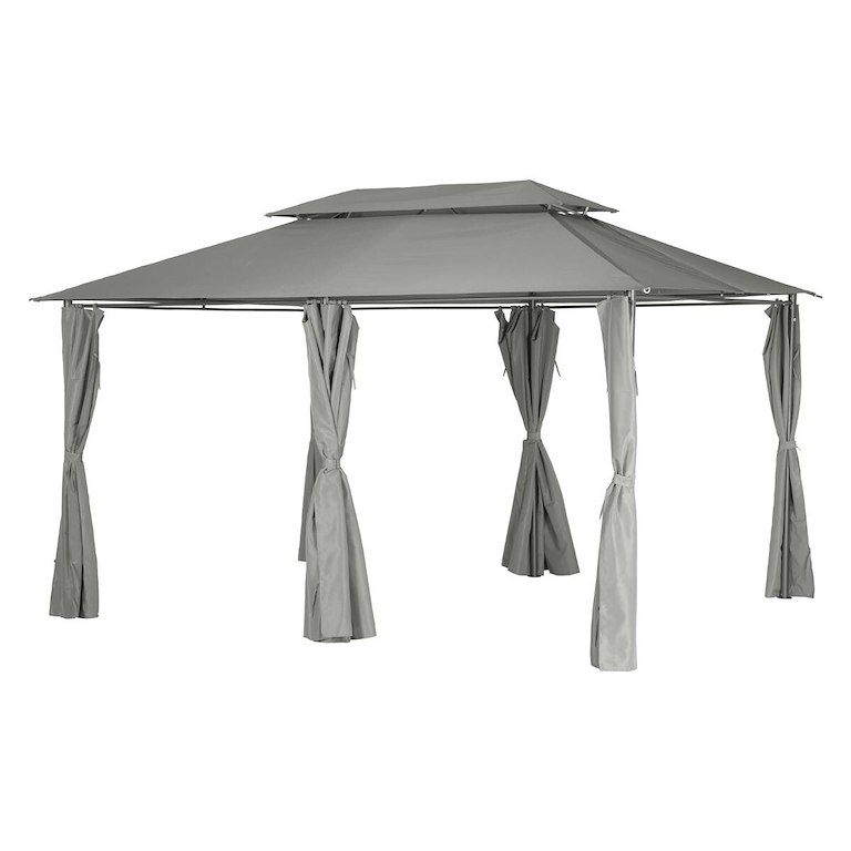 Green bay metalna gazebo tenda Belize – siva