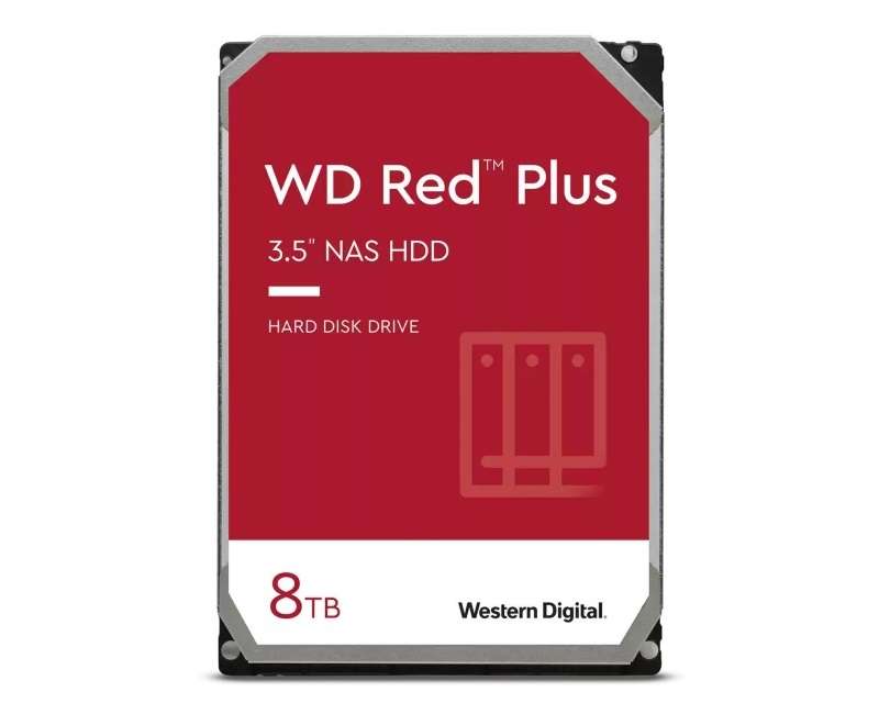 8TB 3.5″ SATA III 128MB WD80EFZZ Red Plus NAS