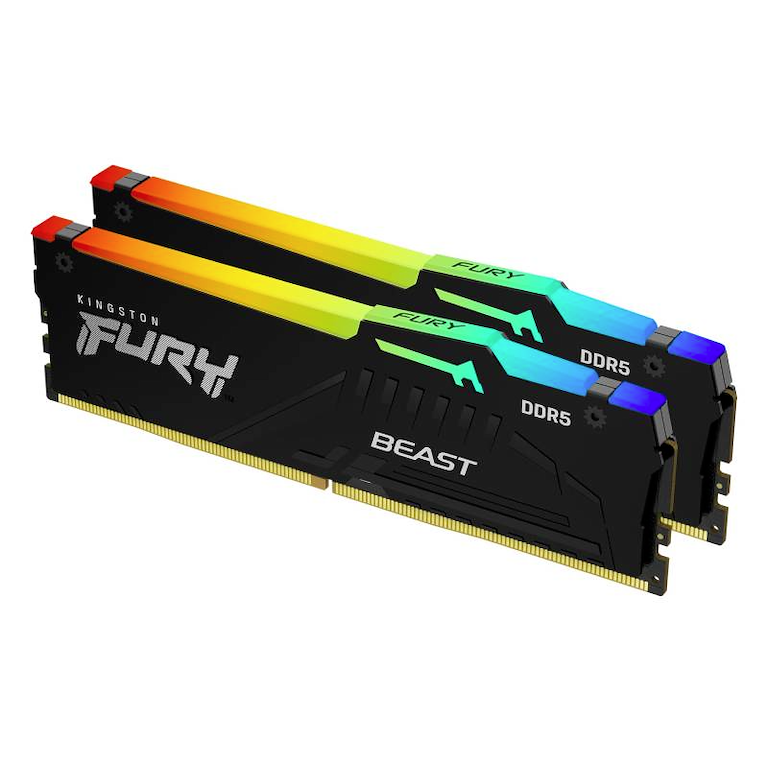 DIMM DDR5 64GB (2x32GB kit) 5600MT/s KF556C36BBEAK2-64 Fury Beast RGB EXPO