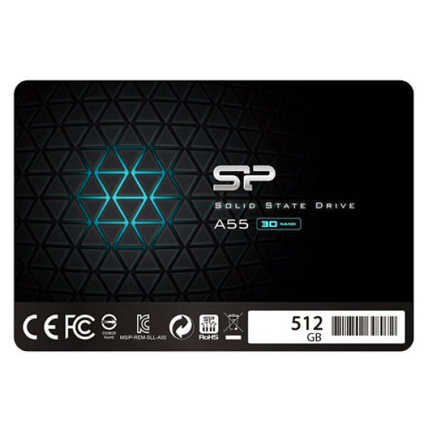 SSD 2.5″ SATA SiliconPower A55 512GB, SP512GBSS3A55S25