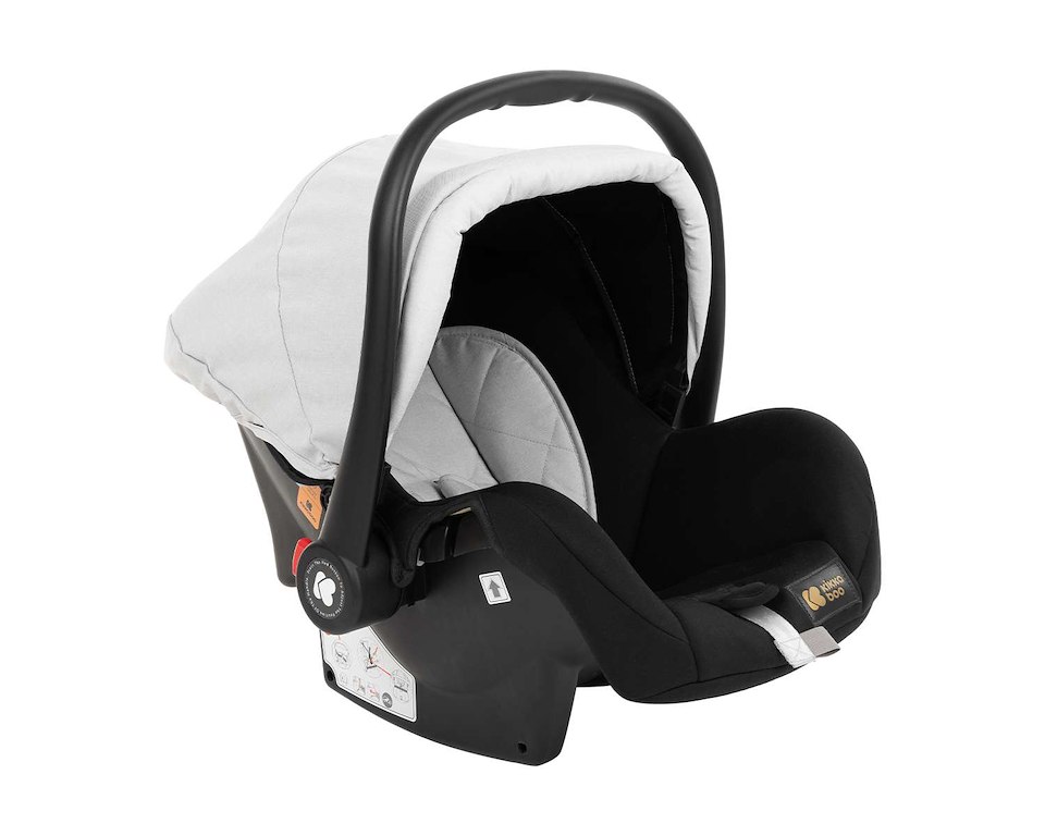 Kikka Boo autosedište 0+ (0-13 kg) AMAIA light grey