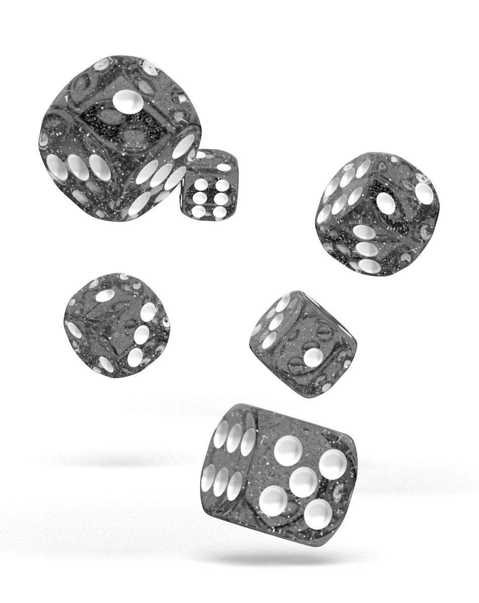 Kockice Oakie Doakie Dice D6 16 mm Speckled – Black (12)